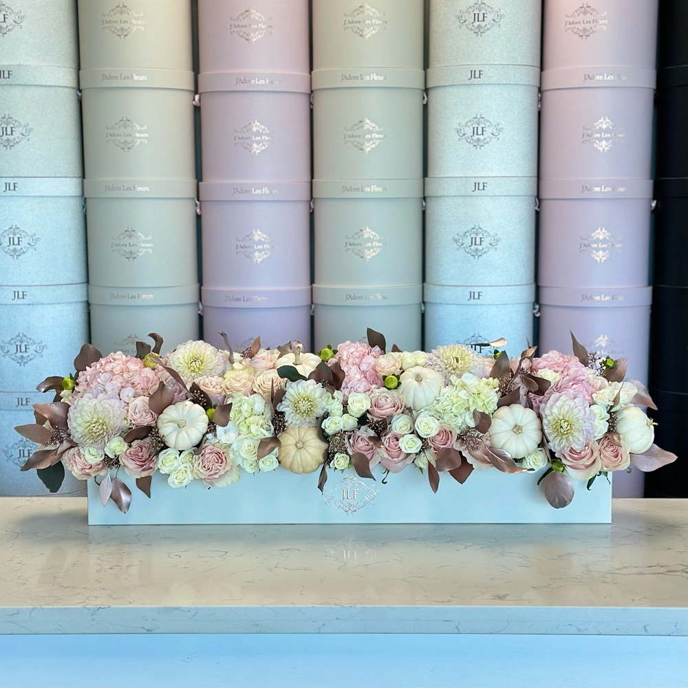 Pink Petal Perfection with Autumn Touch - JLF Florist
